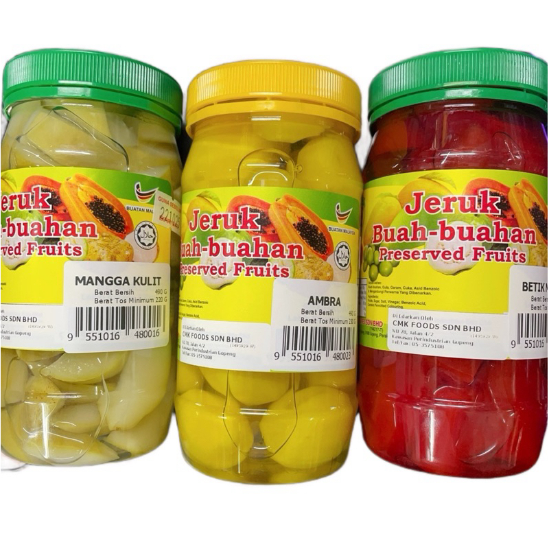 JERUK BUAH-BUAHAN / BETIK MERAH / MANGGA kulit/ AMBRA/ 240 GRAM | Shopee Malaysia