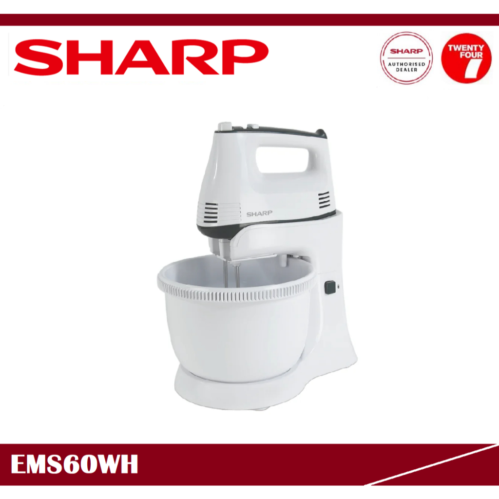 SHARP 300W Stand/Hand Mixer EMS60WH | Shopee Malaysia
