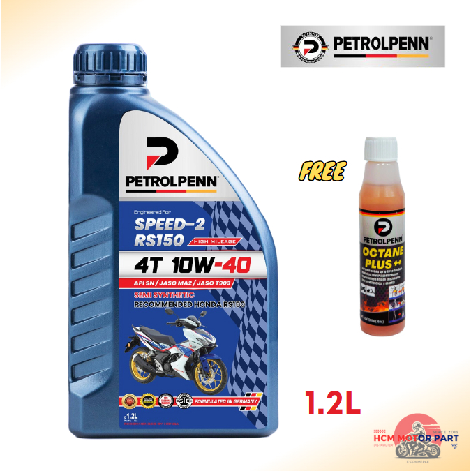 PETROLPENN Speed-2 RS150 4T 10W-40 Semi Synthetic (1.2L) Motorcycle ...