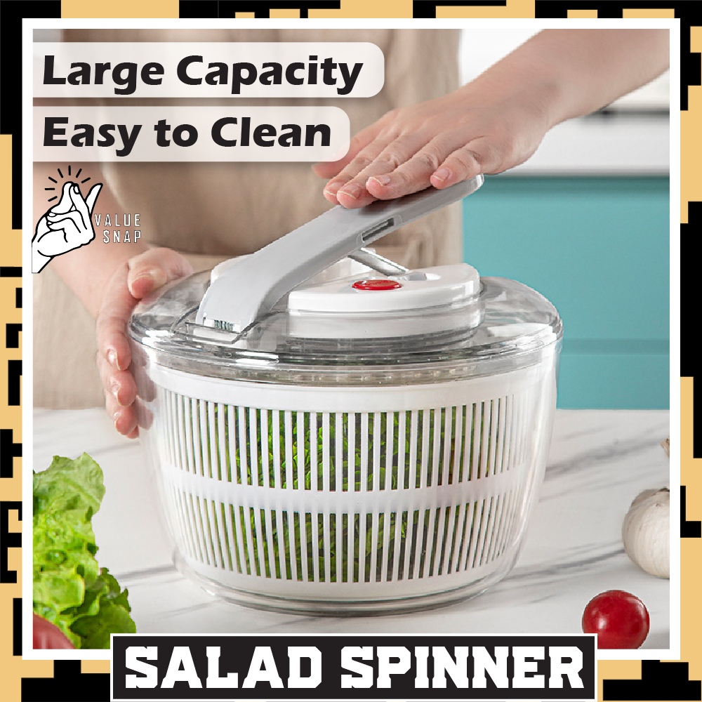 Salad Spinner Dehydrator Drain Basket Bakul Plastik Food Dehydrator ...