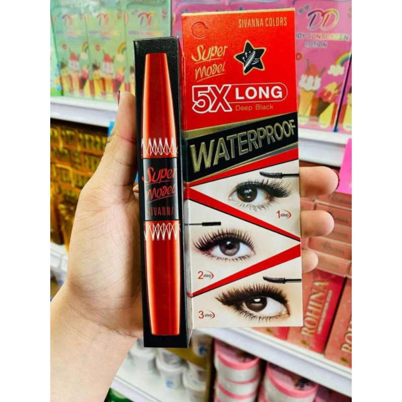 SIVANNA MASCARA 5X LONG DEEP BLACK 💯 ORIGINAL | Shopee Malaysia