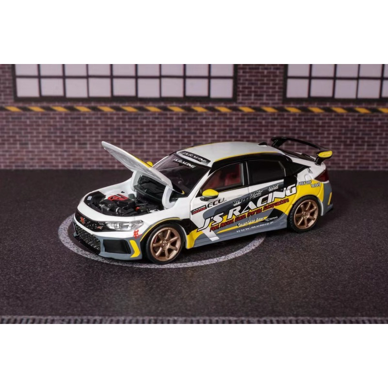 MotorHelix 1/64 Honda Civic Type-R FL5 J’s Racing - Grey / Yellow | Shopee Malaysia