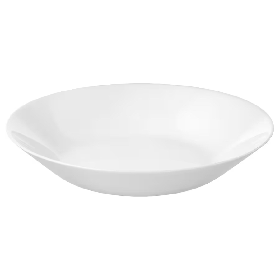 IKEA OFTAST Deep plate, white, 20 cm | Shopee Malaysia
