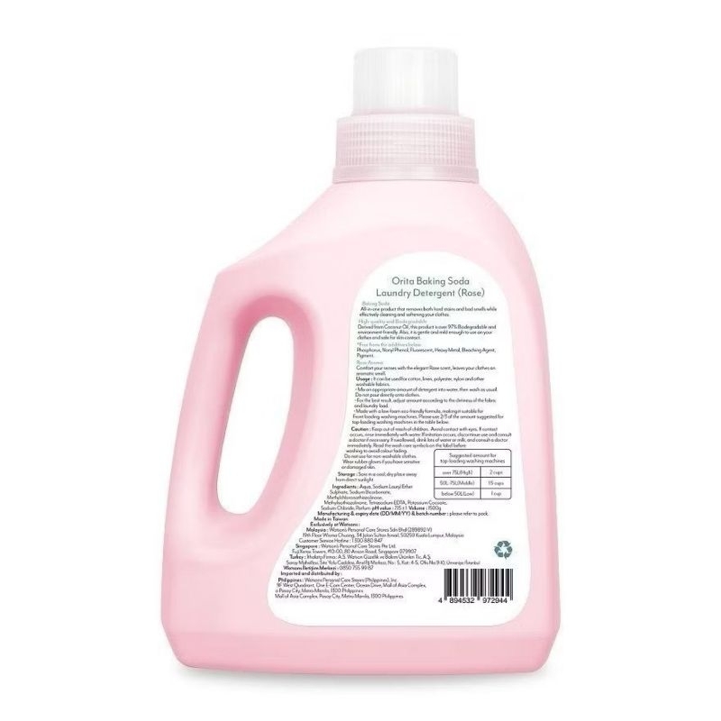 ORITA Baking Soda Liquid Detergent 1500g Rose / Lavender / Flora ...