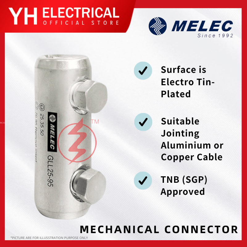 MELEC Mechanical Connector 25MM to 630MM with TNB APPROVED | Shopee ...