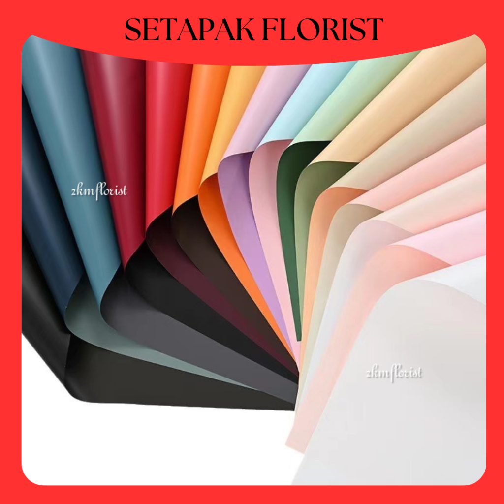 (20PCS) BIG 2 TONE Waterproof Flower Wrapping Paper Bouquet Gift ...