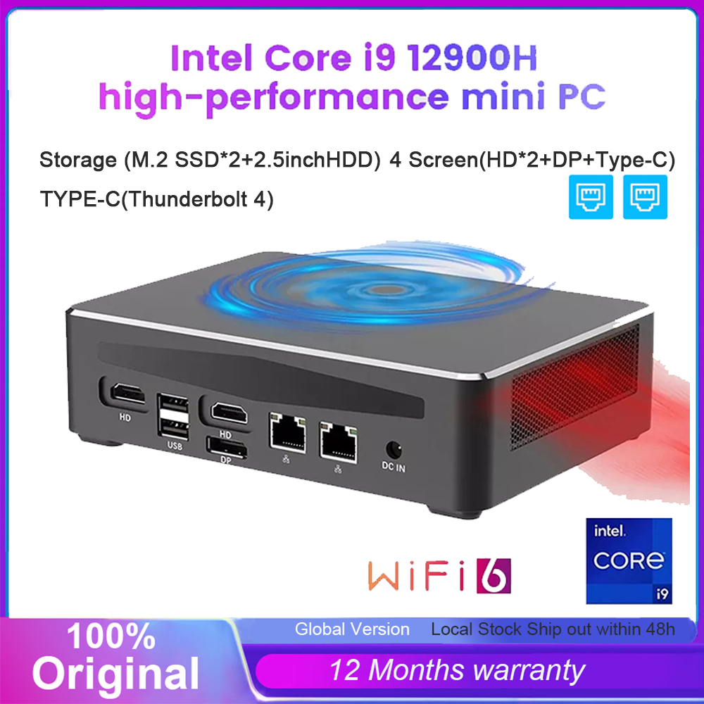 Mini PC 12th Gen Intel Core i9-12900H I7 12700H DDR4 32GB 500GB SSD ...