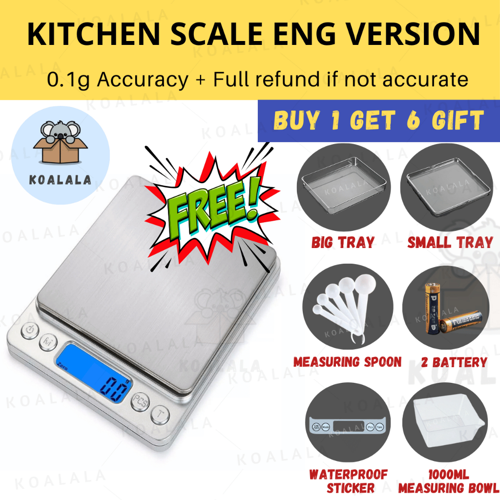 Eng Version! Precision LCD Digital Scales 3000g Mini Electronic Grams ...