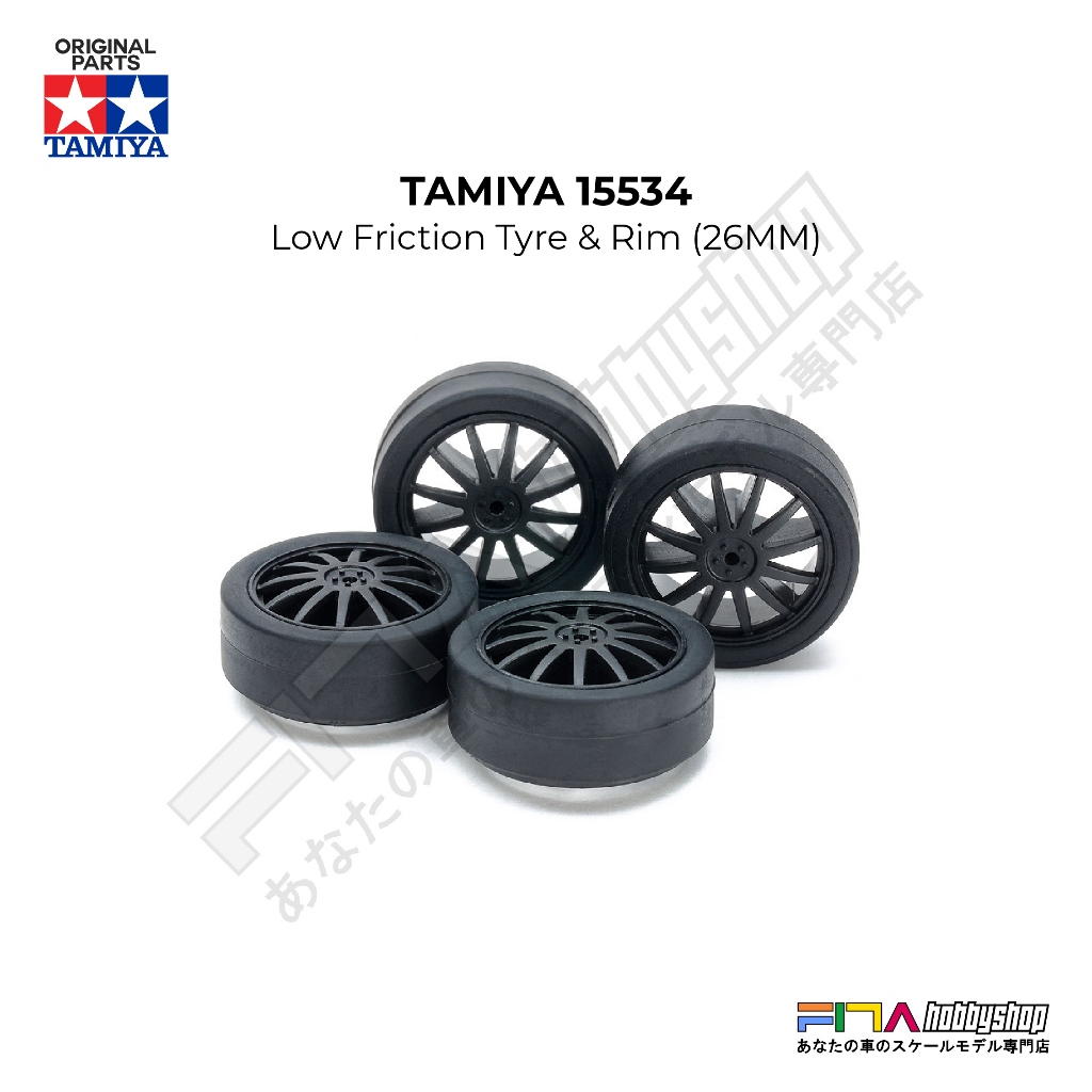 TAMIYA 15534 Mini 4wd SMALL DIA. LOW FRICTION LOW-PROFILE TIRES (26mm ...