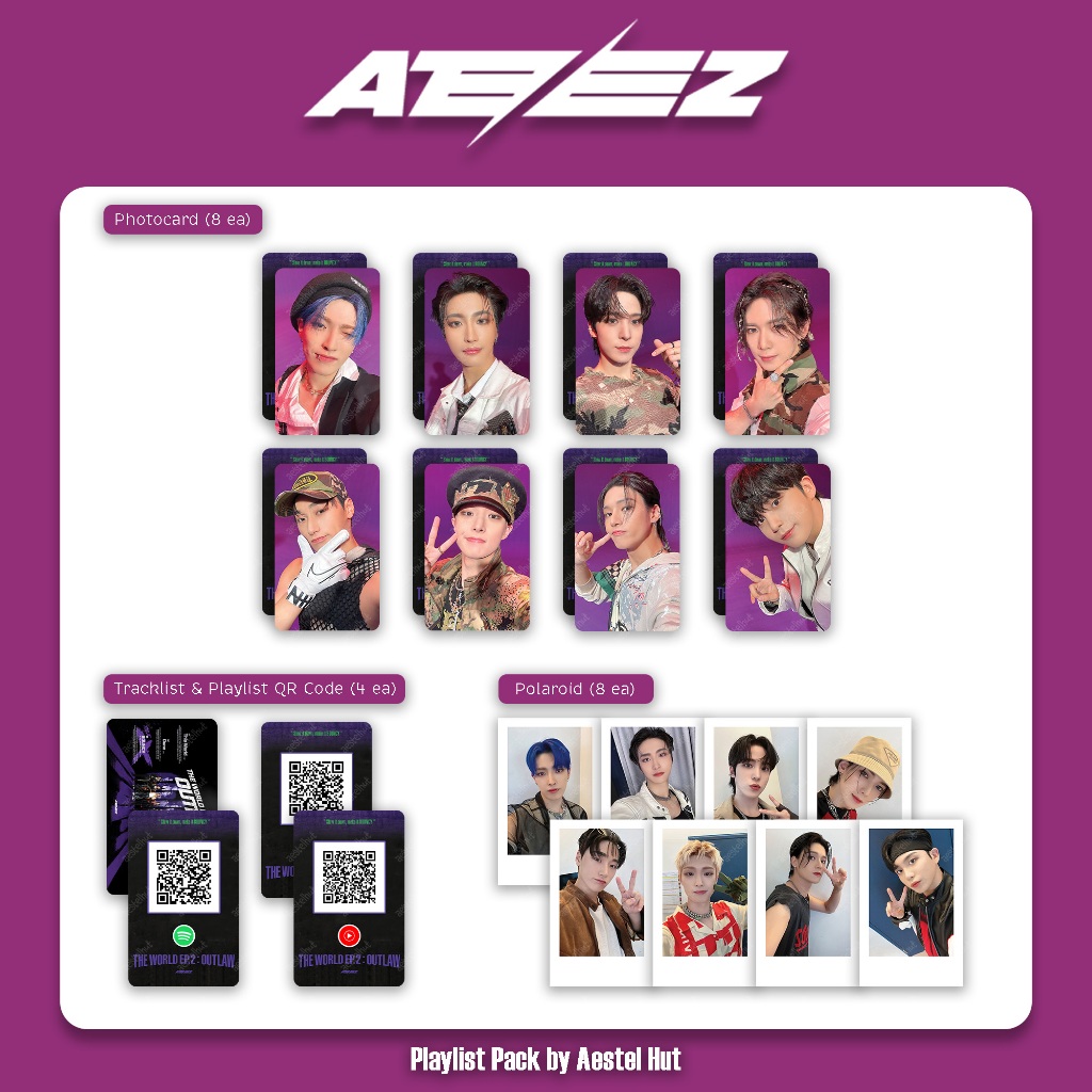 Aestel Hut - ATEEZ Playlist Pack 9th Mini Album The World EP.2: Outlaw ...
