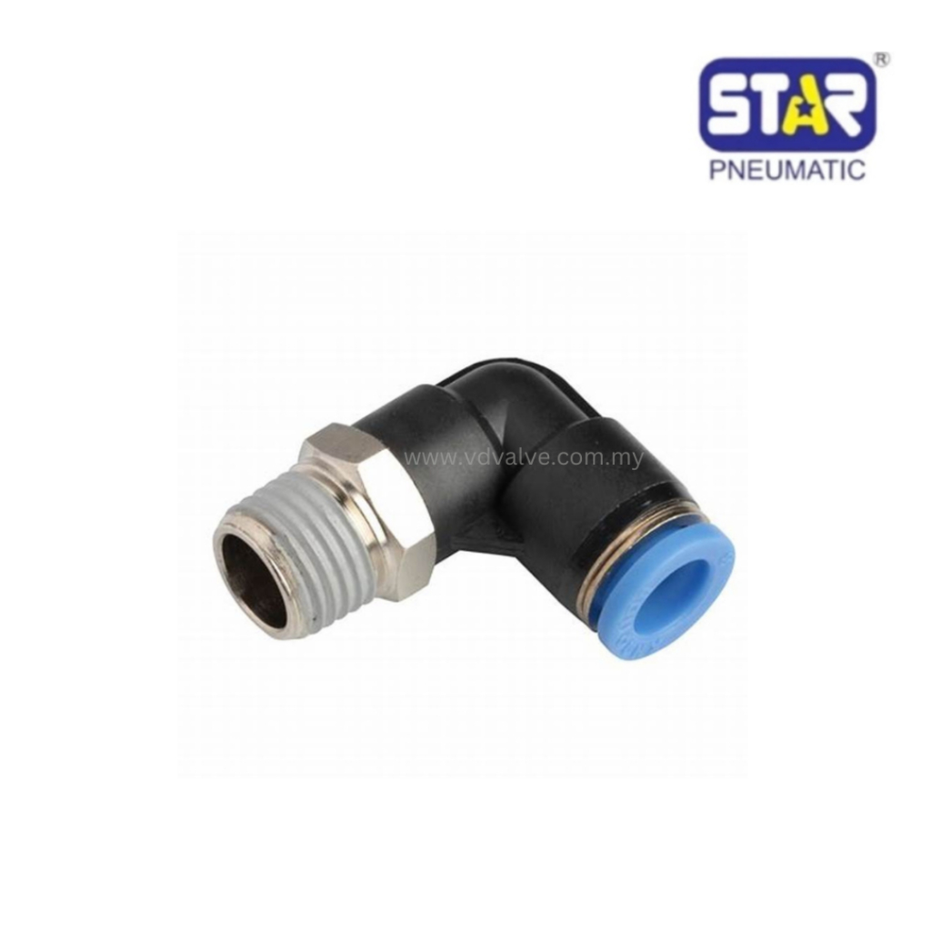 STAR Pneumatic One Touch Fitting (Push In) Male Elbow | Shopee Malaysia