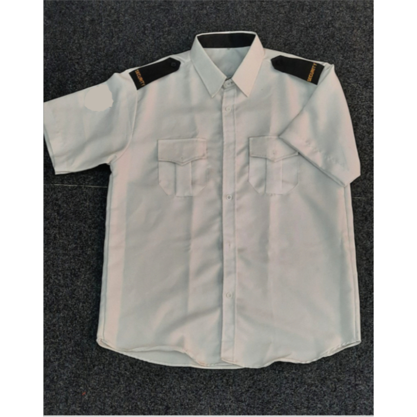 BAJU SECURITY UNIFORM MALE HIGH QUALITY (BAJU SECURITY)WHITE PUTIH ...