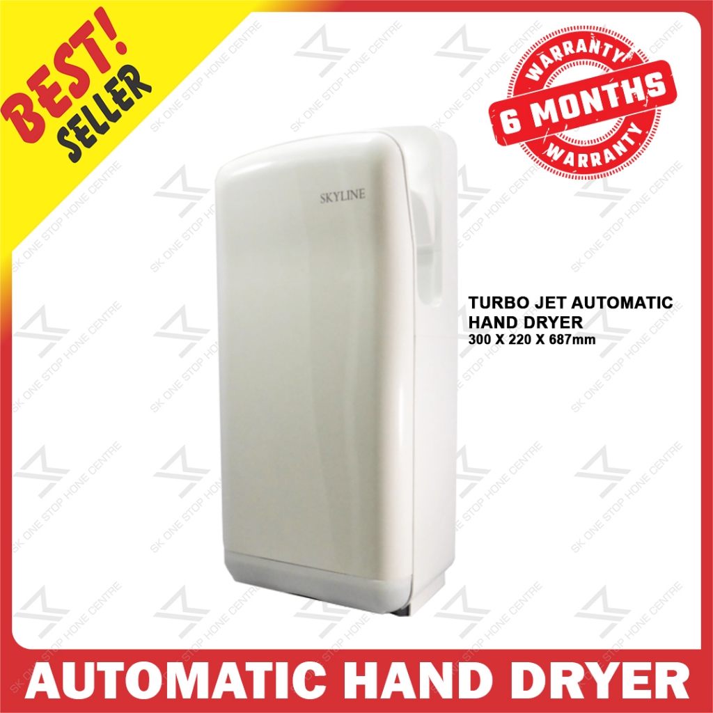 Turbo Jet Automatic Hand Dryer (White Body) | Shopee Malaysia