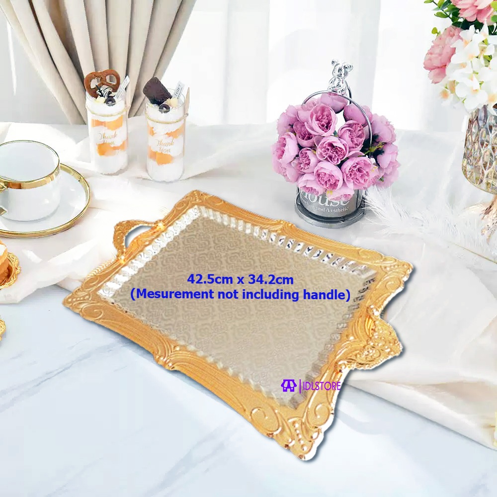 Dulang Hantaran Keemasan Dulang Hidangan Majlis Perkahwinan Rectangle ...