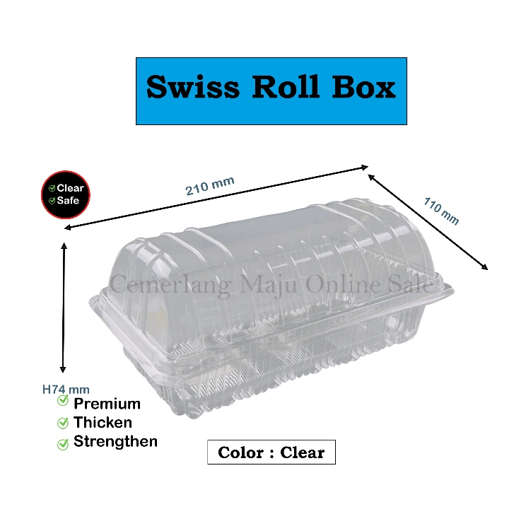 Disposable Plastic Swiss Roll Box, Disposable Plastic Swiss Roll Box ...