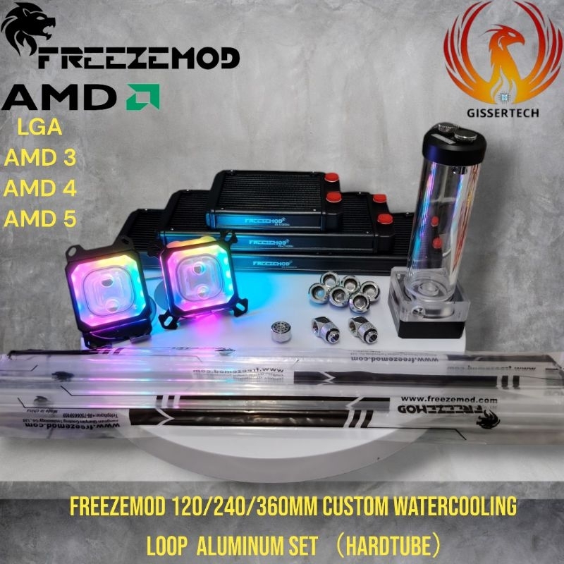 Freezemod aluminum 120/240/360 DDC(Hard Tube)Liquid Cooling Kit for CPU ...