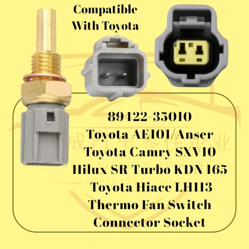 CONNECTOR SOCKET 89422-35010 Coolant Temperature Sensor Toyota 4Runner ...