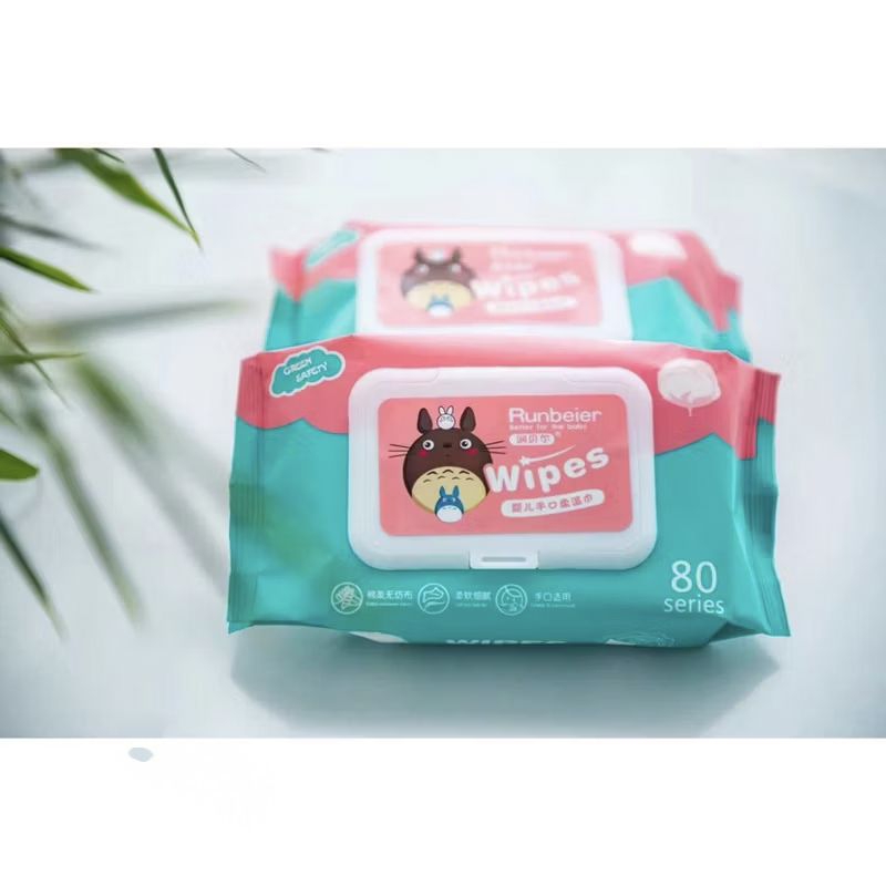 Premium 80 pcs Baby Wet wiper Tissue Baby Wipes Non Alcohol Tisu Basah ...