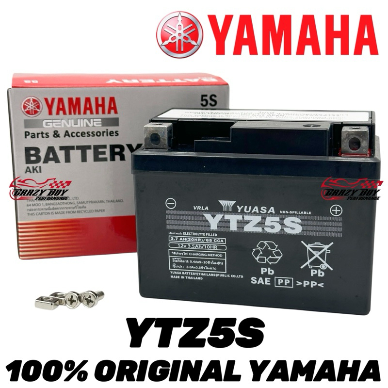 YAMAHA 100% ORIGINAL BATTERY YTZ5S LC135 /Y15ZR/ Y16 /FZ150 /EGO-S ...