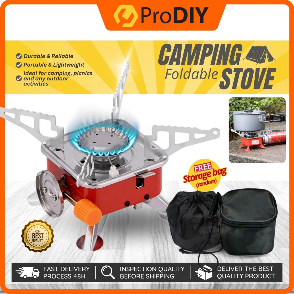 K-202 Outdoor Foldable Mini Gas Stove Portable Camping Picninc Burner ...