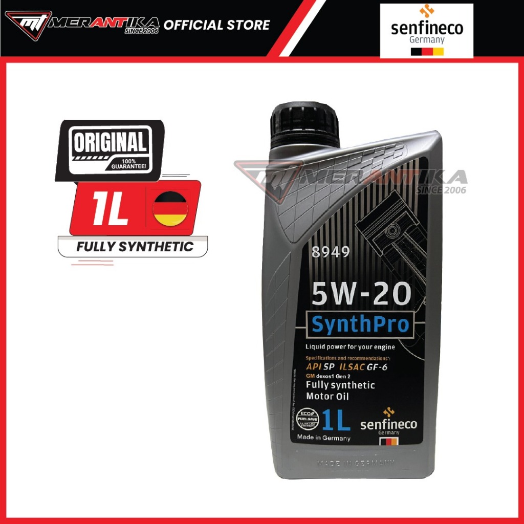 MERANTIKA | SENFINECO 8949 SynthPro Fully Synthetic 5W20 1L Car Engine ...