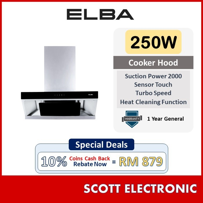 ELBA 2000M3/HR DESIGNER HOOD EH-Q9633ST(SS) | Shopee Malaysia