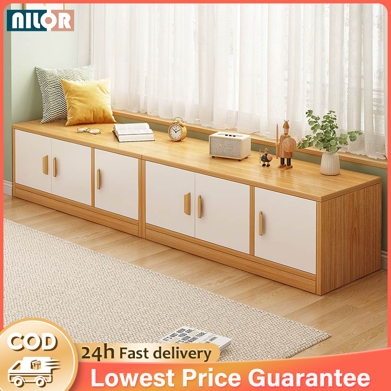 Bay Window Storage Cabinet Storage Bench Floor Cabinet Balcony Storage ...