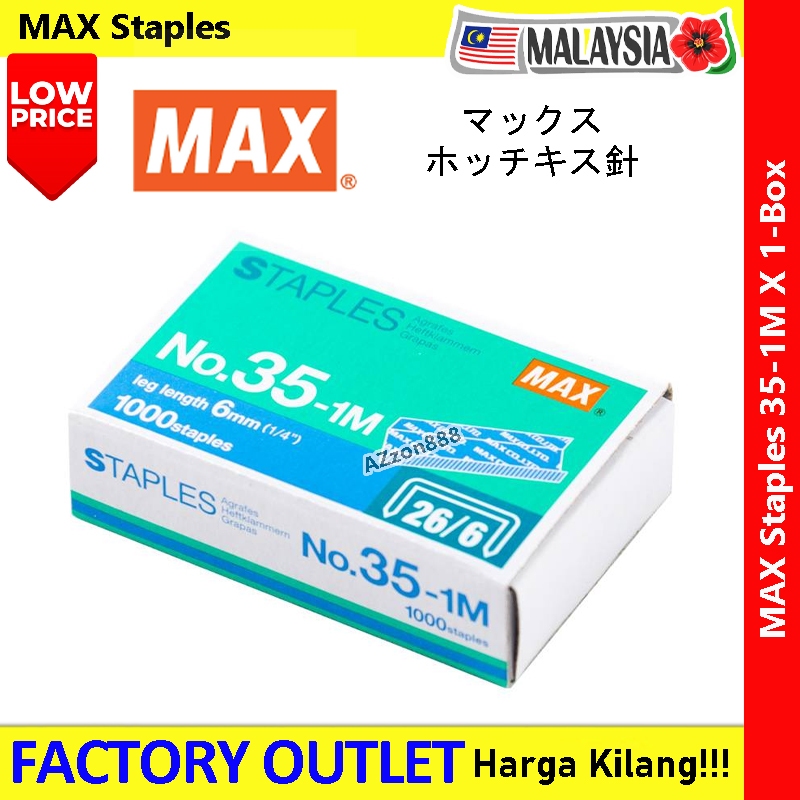Max No:35-1M Staples 100% Original MAX Genuine Product #35-1M #MAX | Shopee Malaysia