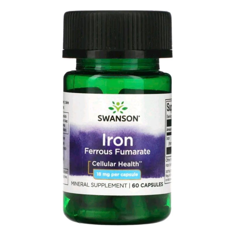 Iron Ferrous Fumarate, 18 mg, 60 Capsules | Shopee Malaysia