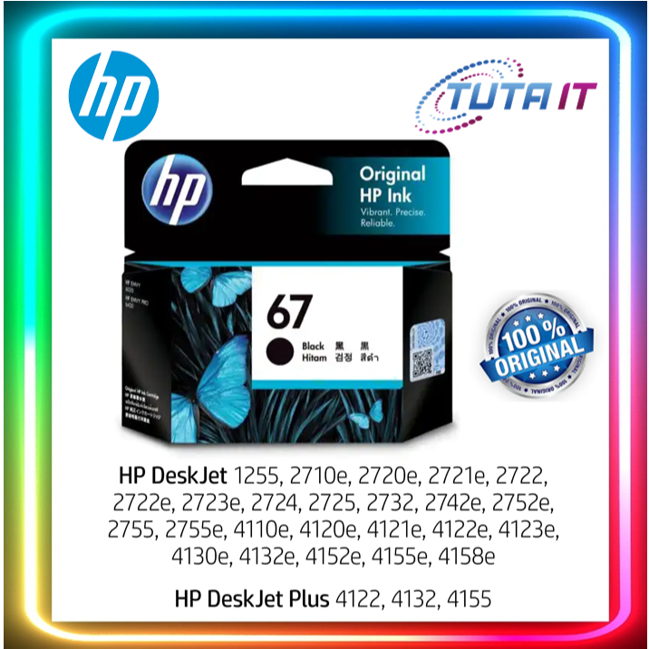 HP 67 Black/Color Original Ink Cartridge (3YM56AA) (3YM55AA) | Shopee ...