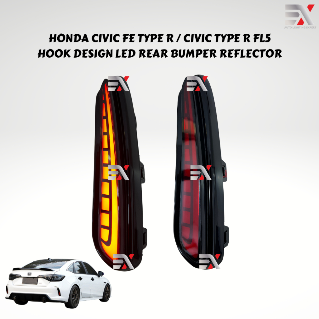 HONDA CIVIC FE TYPE R / CIVIC TYPE R FL5 REAR BUMPER REFLECTOR - HOOK ...