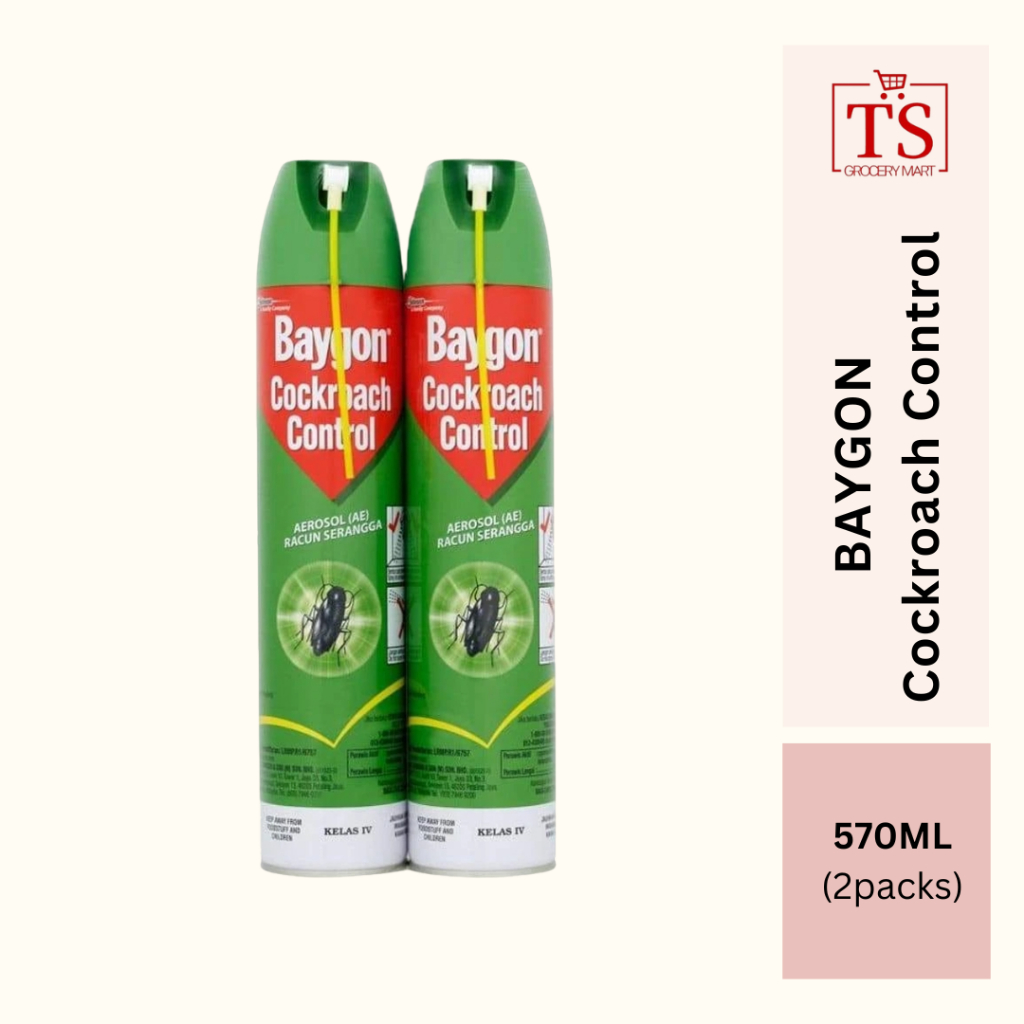 Baygon Cockroach Control - 570ml (Twinpack) | Shopee Malaysia