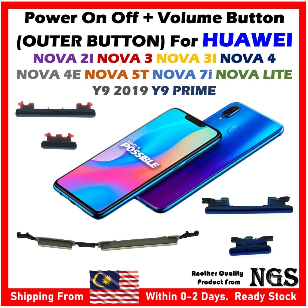 Power On Off + Volume Button Compatible for HUAWEI NOVA 2I NOVA 3/3I NOVA 4/4E NOVA 5T/7i NOVA ...