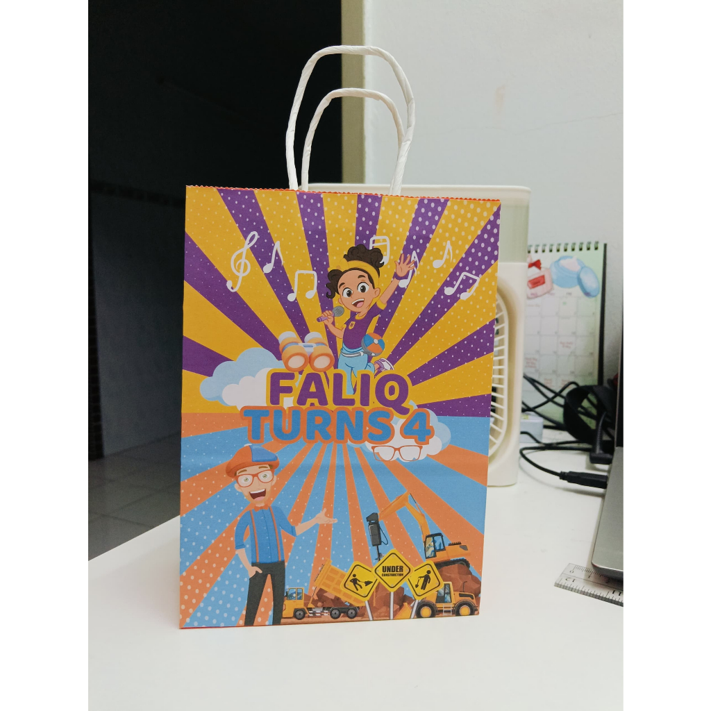 Custom Paper Bag Birthday Goodies Event Wedding (10pcs) | Shopee Malaysia