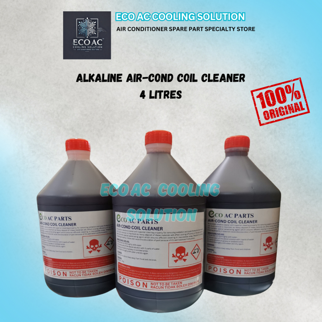 ALKALINE AIRCOND COIL CLEANER 4L / 化学空调清洁剂 4L | Shopee Malaysia