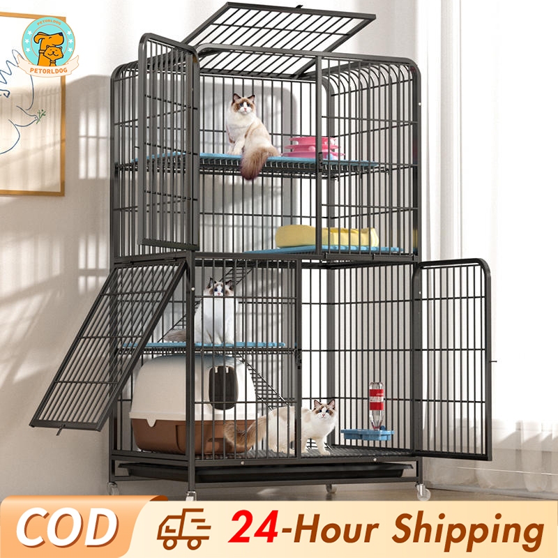 Cat Cage Large sangkar kucing besar Cat Cage 2/3/4 layer Pets Cages Cat ...