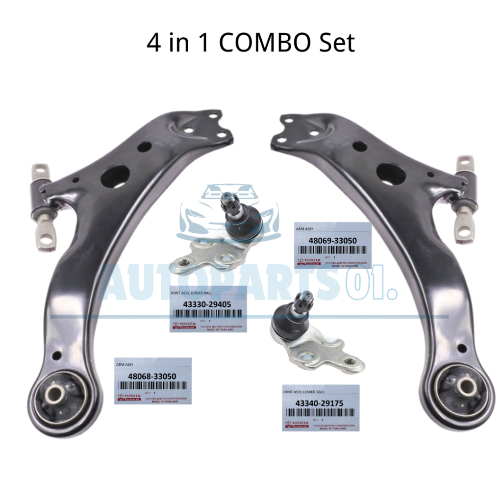 [4 IN 1 SET] Front Lower Arm / Ball Joint -Toyota Alphard ANH10/MNH10/CAMRY ACV30/ESTIMA ACR30 ...