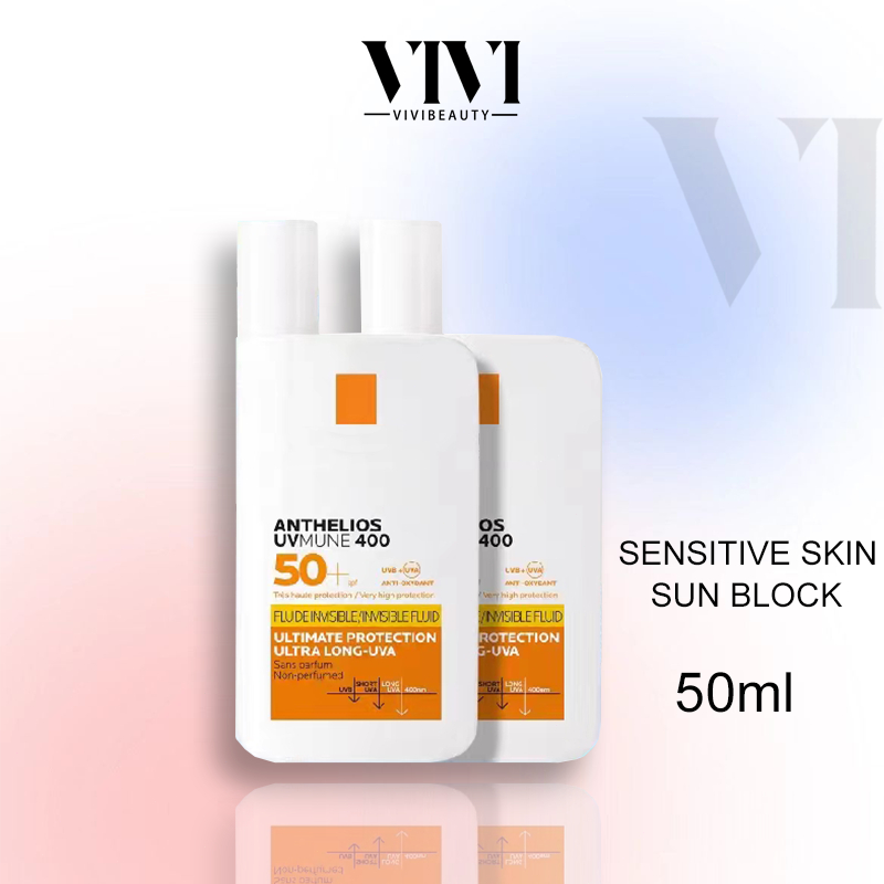 RAMADAN🔥Lrp Anthelios Sunscreen 50ML, UVMUNE 400 Invisible Fluid SPF50 ...