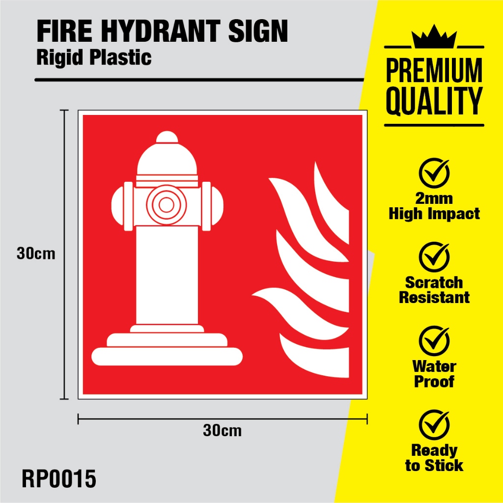 Fire Hydrant Signage 30x30cm | Shopee Malaysia
