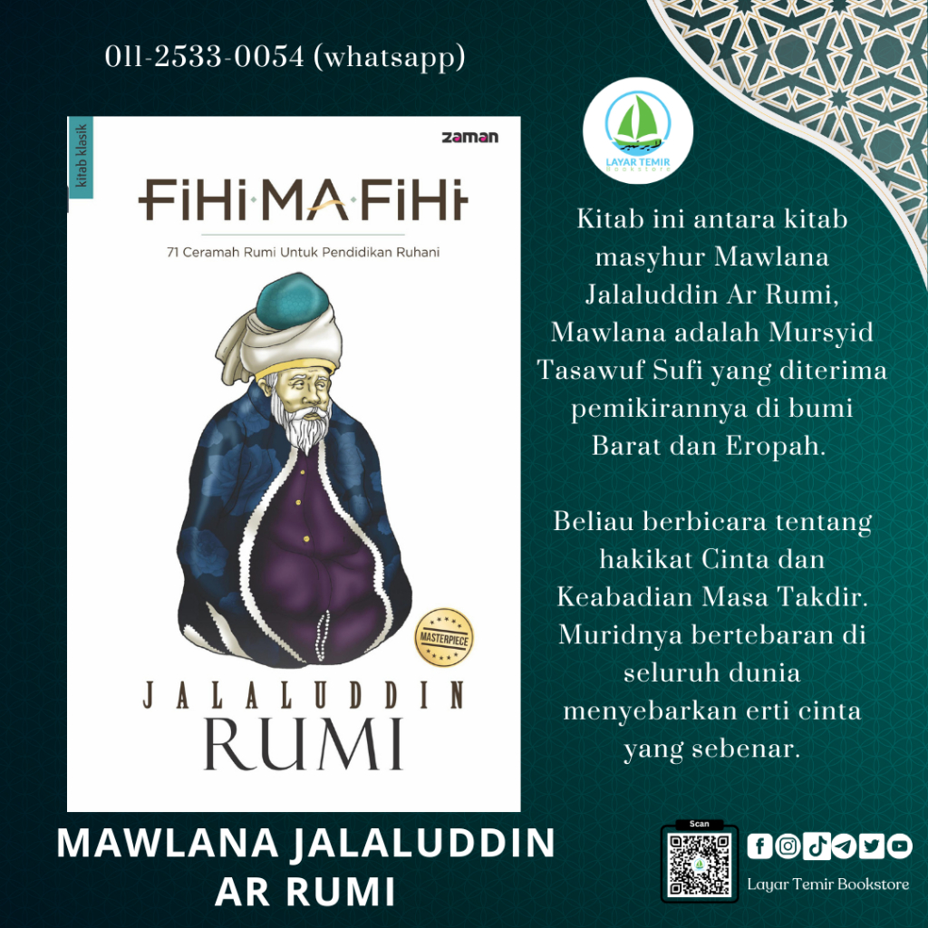 Fihi Ma Fihi Mawlana Sheikh Jalaluddin Ar Rumi | Shopee Malaysia