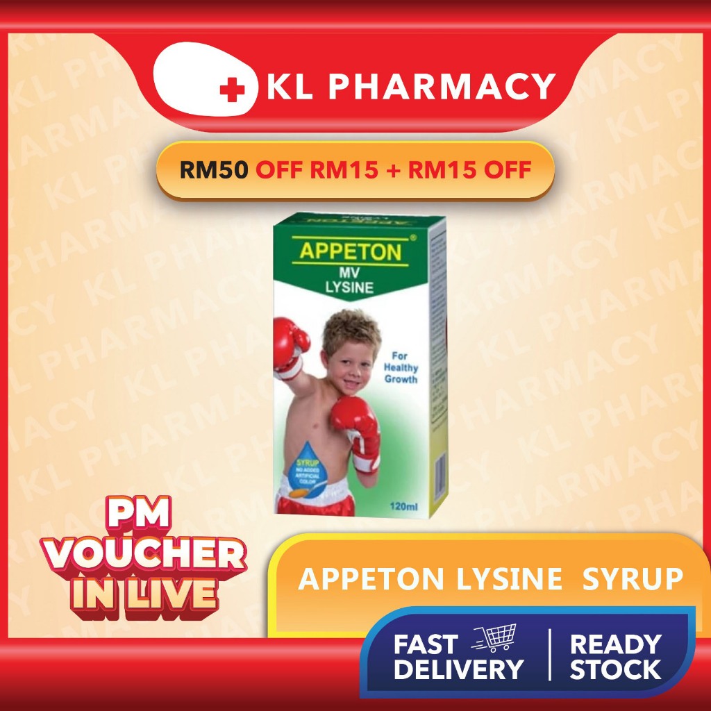 APPETON Multivitamin LYSINE SYRUP 120mL | Shopee Malaysia