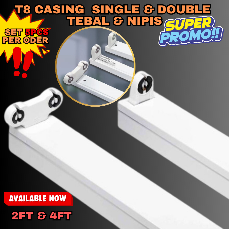 🔥PROMO🔥Thin//Thick Led Casing [4ft & 2ft] [Single/Double] [Slim/Tall ...