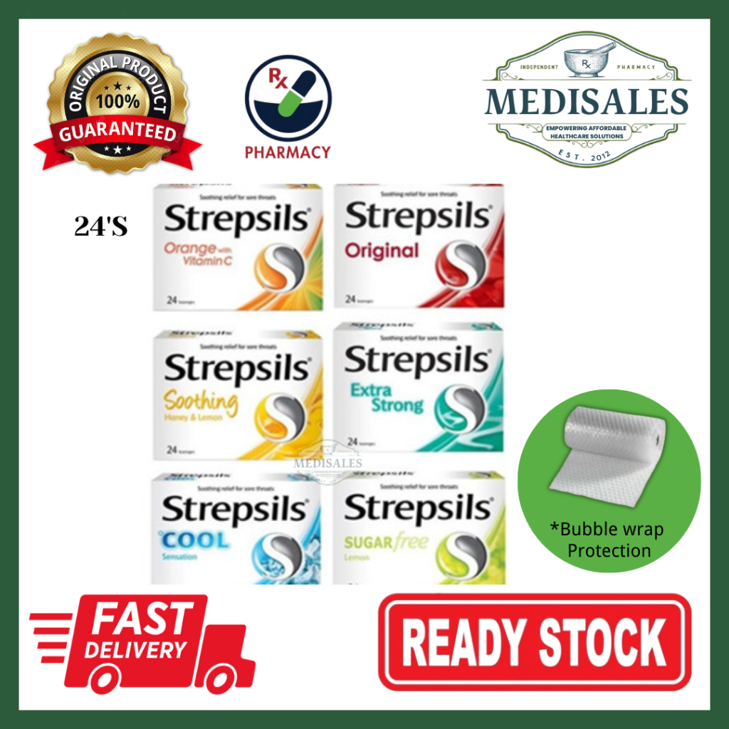 (24'S) STREPSILS LOZENGES ASSORTED FLAVOURS (MENTHOL | ORANGE ...