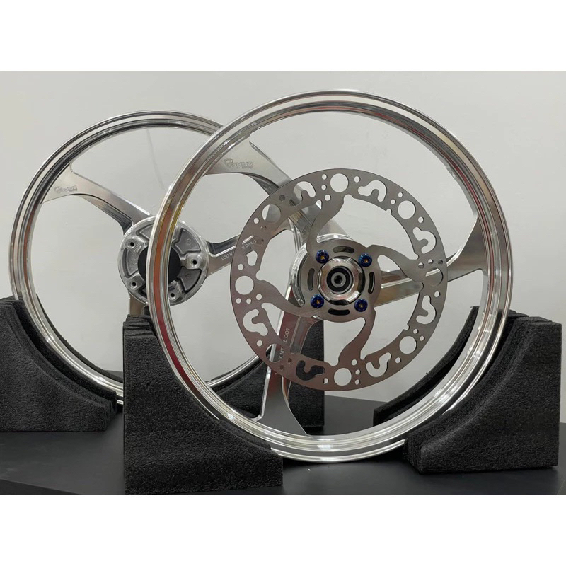 SPORT RIM CNC RHINO RACING FULL CNC RS150 Y15 Y125ZR LC135 3 BATANG 6 ...