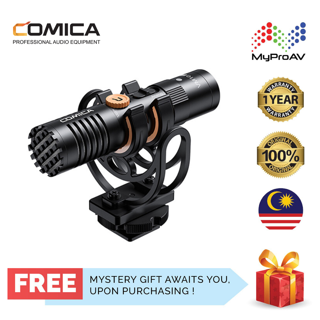COMICA VM10 PRO Mini Cardioid Digital/Analog Shotgun Mic | Shopee Malaysia