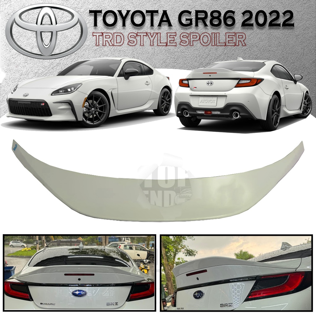 TOYOTA GR86 SUBARU BRZ 2022+ TRD SPOILER REAR TRUNK SPOILER DUCKTAIL ...