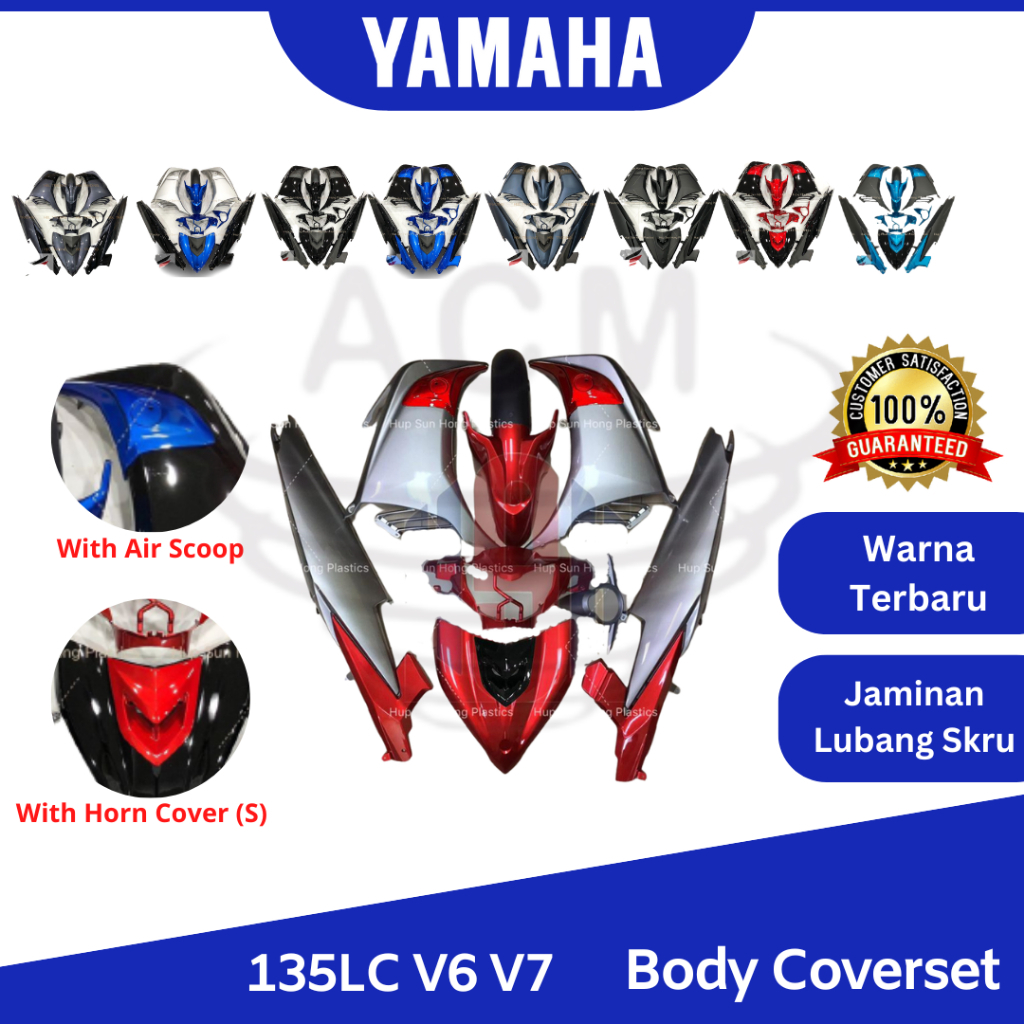 YAMAHA LC135 V6 V7 4 Stroke Body Cover Set Body Kit Color Part Parts ...
