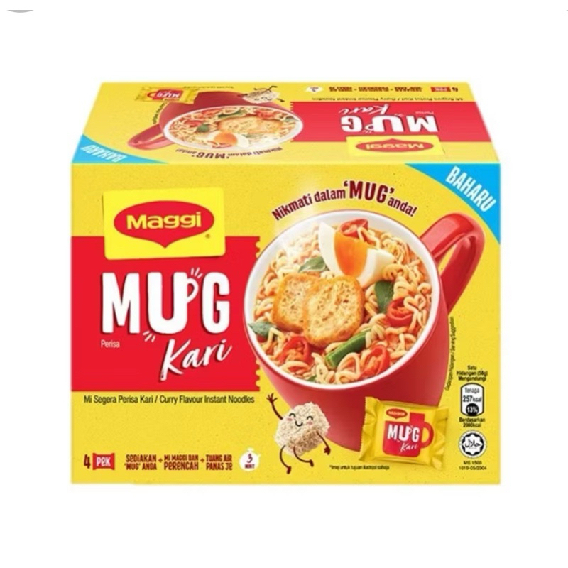 MAGGI Mug Kari 1 box 12(4x58g) | Shopee Malaysia