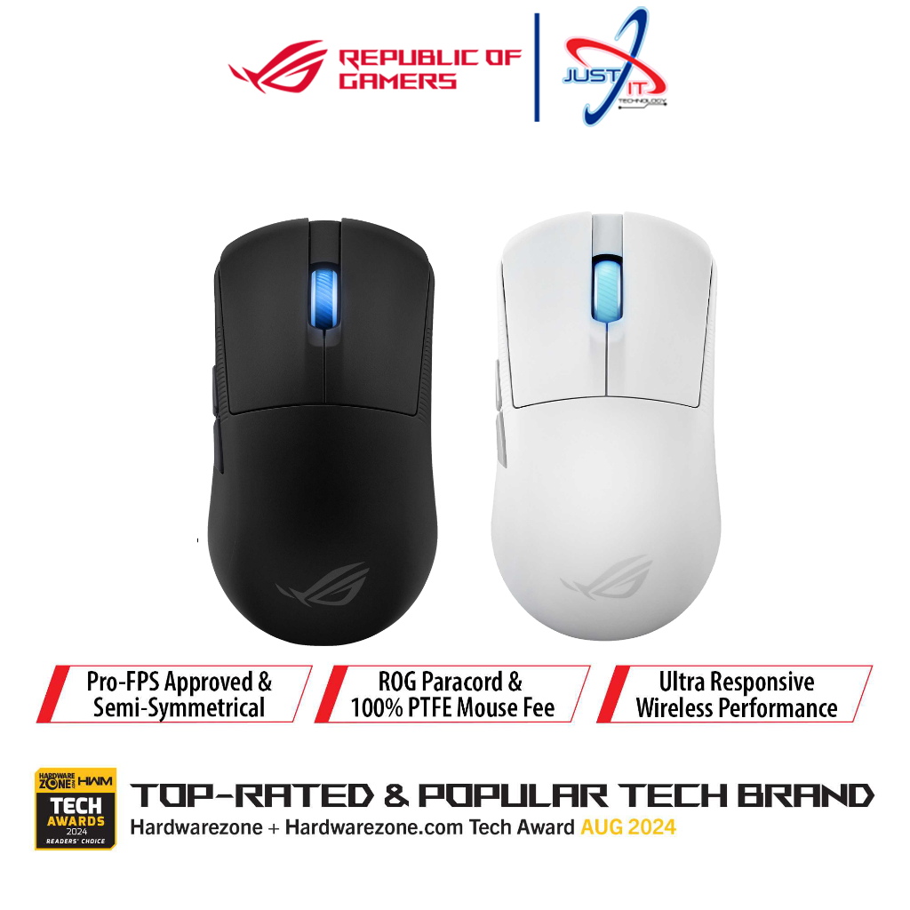 ASUS ROG P716 Harpe Ace Mini Extreme Wireless Gaming Mouse, 49g ...