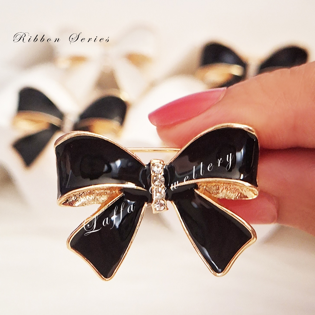 Korean Ribbon Brooch Pin Tudung Muslima Hijab Pin Kerongsang Tudung Pin ...